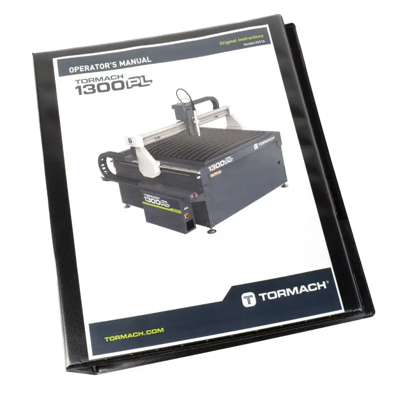 Tormach Plasma Table Parts - 1300PL Printed Manual - SKU 50728